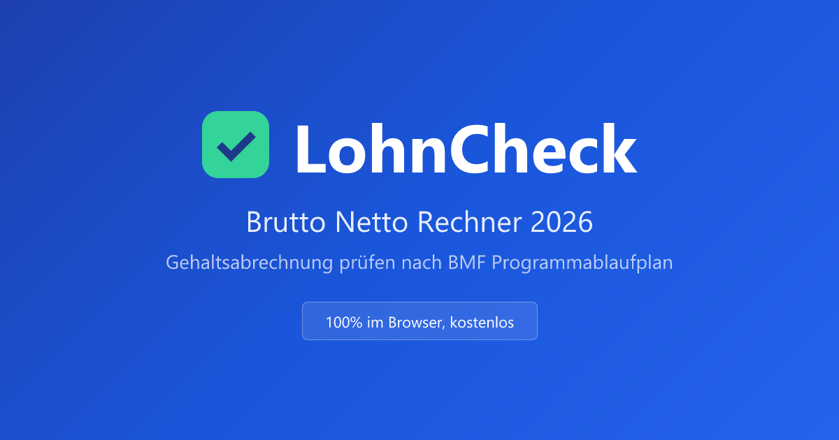 Gehalt Tischler 2026: Brutto Netto Übersicht | LohnCheck